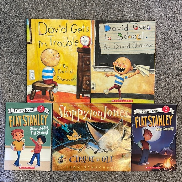 Other | Lot Of Childrens Book David Flat Stanley Skippyjon Jones | Poshmark